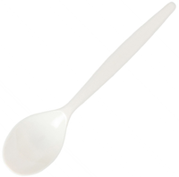 Standard Spoon, 20cm, Polycarbonate, White - Kitchequip
