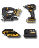 Cat Impact Driver & Jigsaw Brushless 18V 2 x 2.0Ah Li-ion Batteries ...