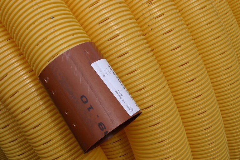 Land Drain 80mm x 100Mtr Black Coil - Goodwins