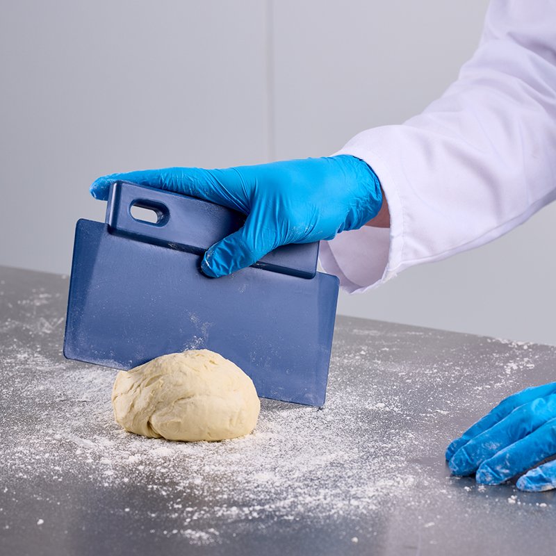 Detectable Heavy Duty Hand Scraper - 3 Way, 200mm, Blue - Klipspringer