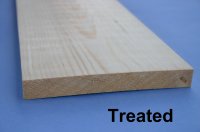 Treated Planed Timber 144 x 18mm 4.8 Metre (6x1" 16Ft) - Goodwins