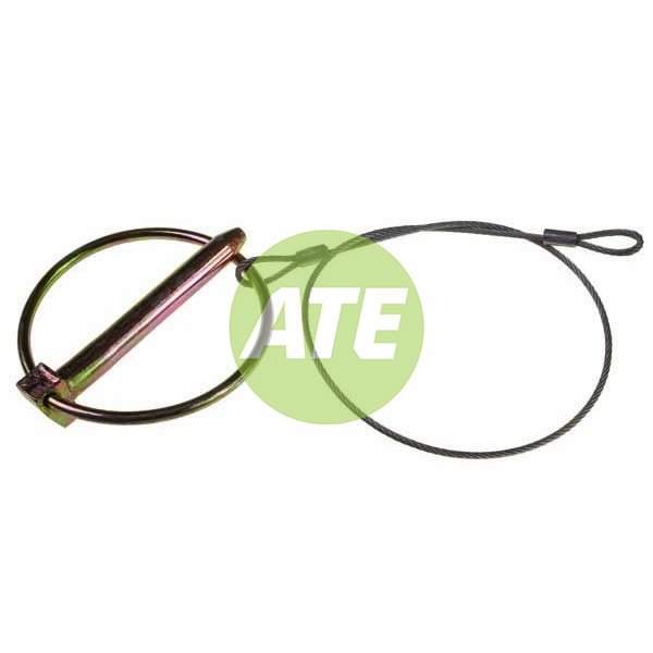 9.5mm Linch Pin C/W 400mm Wire Rope - ATE