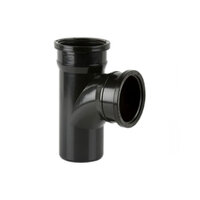 Buy Soil Tee 4" Black Double Socket online - Tadhg O'Connor Ltd.