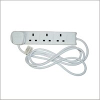 4 Way Extension Lead 5 Metre White - Goodwins