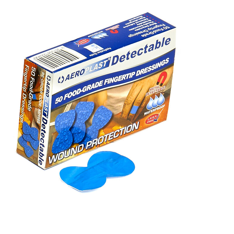 Metal Detectable Plasters Aeroplast Premium Fingertip Dressing X50
