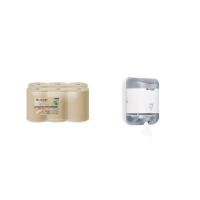 L-One Single Sheet Dispenser with Econatural Rolls - Summit Hygiene