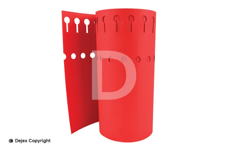 16cm RED LOOP LOCK LABELS - Dejex