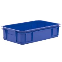 Heavy Duty Stacking Box, 640x385x150mm, Blue - Klipspringer
