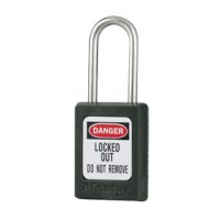 Zenex Padlock, Keyed different, One retaining key, black - Klipspringer