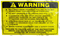 Warning Decal TW10 TW20 TW30 - Quality Tractor Parts LTD.