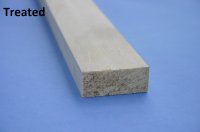 Treated Planed Timber 44 x 18mm 2.4 Metre (2x1" 8Ft) - Goodwins