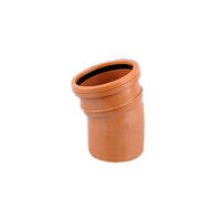 Buy Sewer Bend 6" (Single Collar) 15° online - Tadhg O'Connor Ltd.