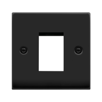 Deco Matt Black 2G Data Module Plate 1 Aperture | VPMB310 | In Stock ...