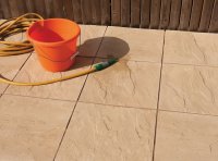Paving Slab 450x450mm Peak Riven Buff | Harris & Bailey South London ...