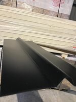 Paltop Black PVC Ridge 180x180x1100mm - Goodwins