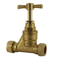 H&B 22mm x 25mm COPPER x POLY STOPCOCK DZR - HarrisandBailey