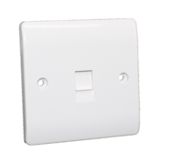 Slimline RJ45 Outlet | 1 Gang | In Stock - CESCO
