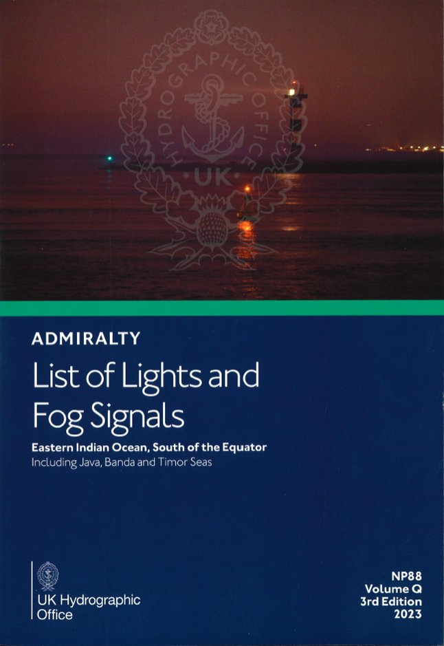 ADMIRALTY List of Lights and Fog Signals - NP88 Eastern Indian Ocean ...