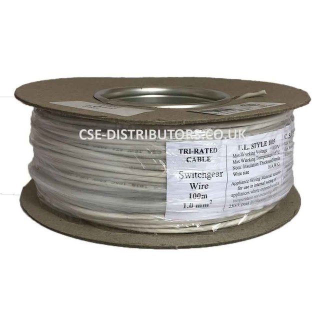 Tri Rated Flexible Panel Cable - 1mm2 White / TRI-1-WHITE - CSE ...