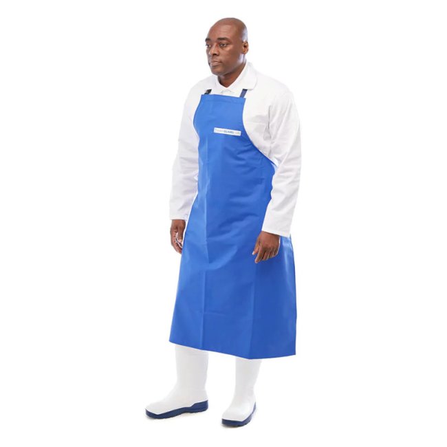 WashGuard Chemical Resistant Apron Universal Size, Blue - Klipspringer