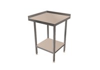 Corner Wall Bench 650mm x 650mm x 900mm with Right Hand Upstand ...