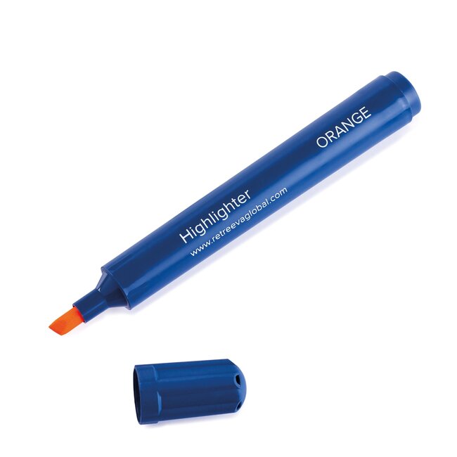 Metal Detectable Highlighters, Orange Ink - Klipspringer