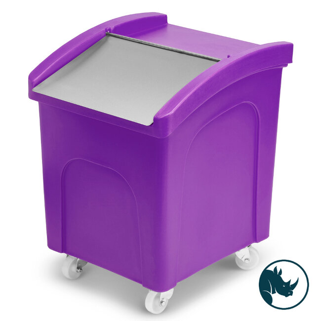 Ingredient dispensing truck - 140 ltr, stainless steel dispensing lid ...