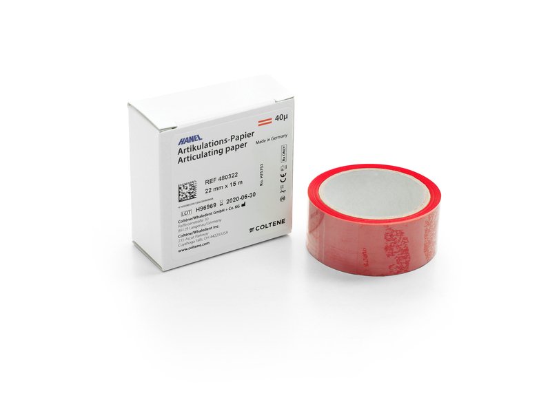 HANEL Articulating Paper - 22m roll Blue | Roeko - Dental Medical Ireland