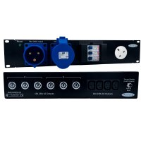Kelsey 19″ 2U 32A powerCON Rack Mountable Power Distribution Box ...