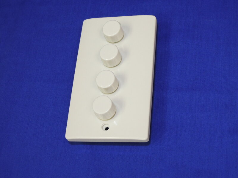 Iona 4 Gang 2 Way Slimline Dimmer Switch 400 watts - CESCO