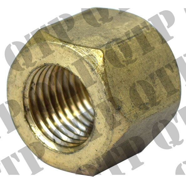 Nut Exhaust Manifold 135 - 240 3/8" Brass - Quality Tractor Parts LTD.