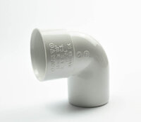 Polypipe 40mm WS24 White 92.5 Degree Swivel Bend - Tippers - Builders ...