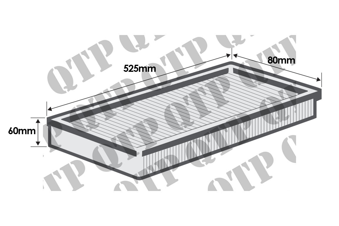 Cab Air Filter New Holland T6010 6020 6030 - Quality Tractor Parts LTD.