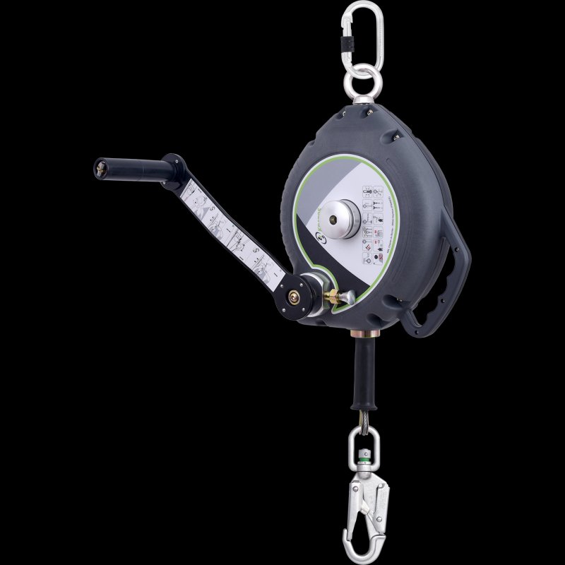 Retractable Fall Arrester with Integrated Rescue Winch - 20m - Prolift ...