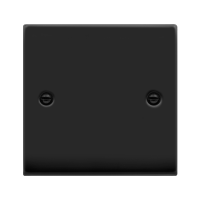 Deco Matt Black 1G Blank Plate | VPMB060 | In Stock - Wesco