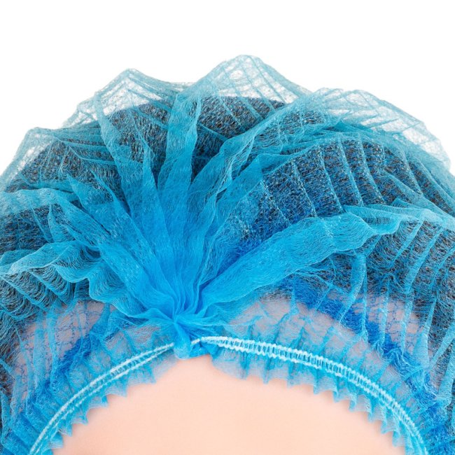Pleated Mob Caps. Metal Free - Blue - Klipspringer