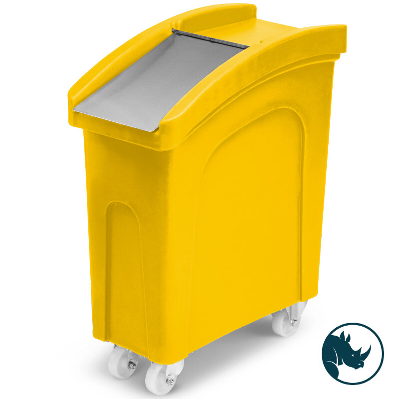 Ingredient dispensing truck - 65 ltr, stainless steel dispensing lid ...