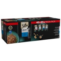 Sheba Cat Pouch Sauce Collection Fish Selection Gravy 85g MEGA 40pk x 1 ...