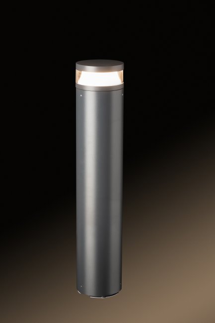 WAYLUX 9W LED, 3000K, 600mm, Die-cast Aluminium Bollard, Dark Grey - robusdirect