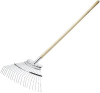 STAINLESS STEEL SPRINGBOK RAKE WITH HANDLE - EA Martin & Son Ltd