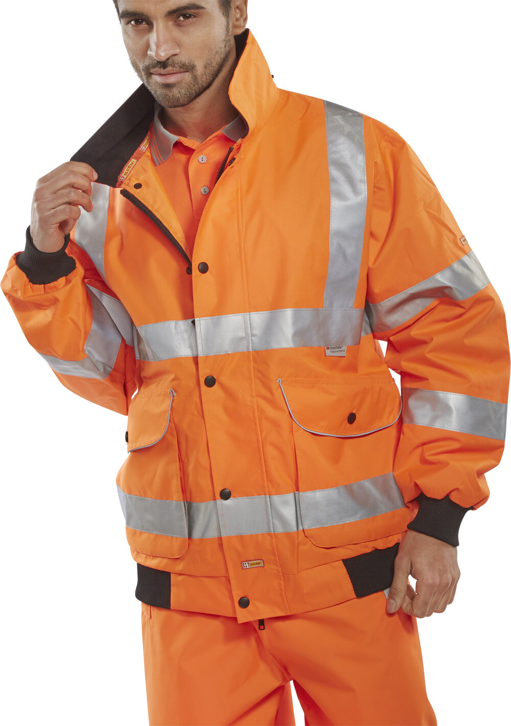 ORANGE Hi Visibility Bomber Jackets - Nugent Safety