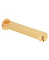 NORFOLK BRASS BATH SPOUT ROUND BRUSHED GOLD - bathroomworld