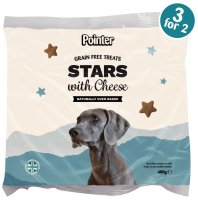Pointer Stars with Cheese Grain Free Dog Treats 6 x 400g - AR Wholesale