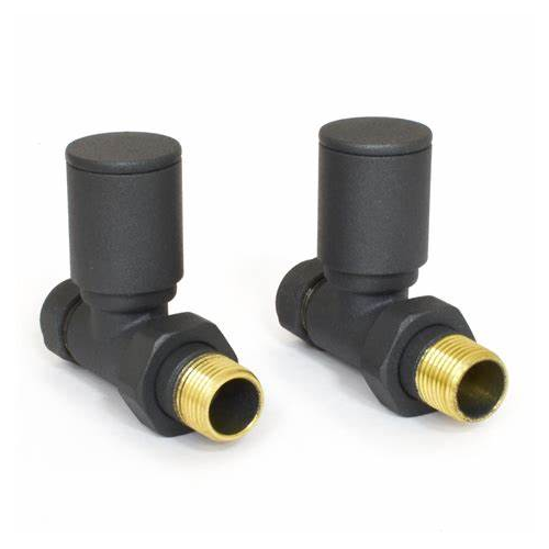 Buy Anthracite straight Radiator valves online - Tadhg O'Connor Ltd.