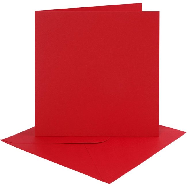 Cards & Envelopes - Red (4pk) - evanseducational