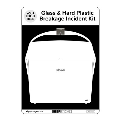 Glass & Hard Plastic Breakage Incident Kit, Black - Klipspringer