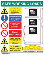 SWL cantilever racking sign 5mm foamex 450x600mm - Klipspringer