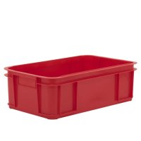 Heavy Duty Stacking Box, 640x385x205mm, Red - Klipspringer