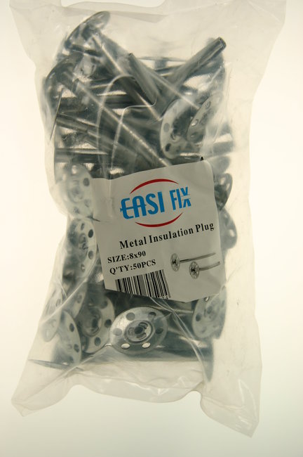 Metal Insulation Fixings 8x90mm Bag 50 - Goodwins