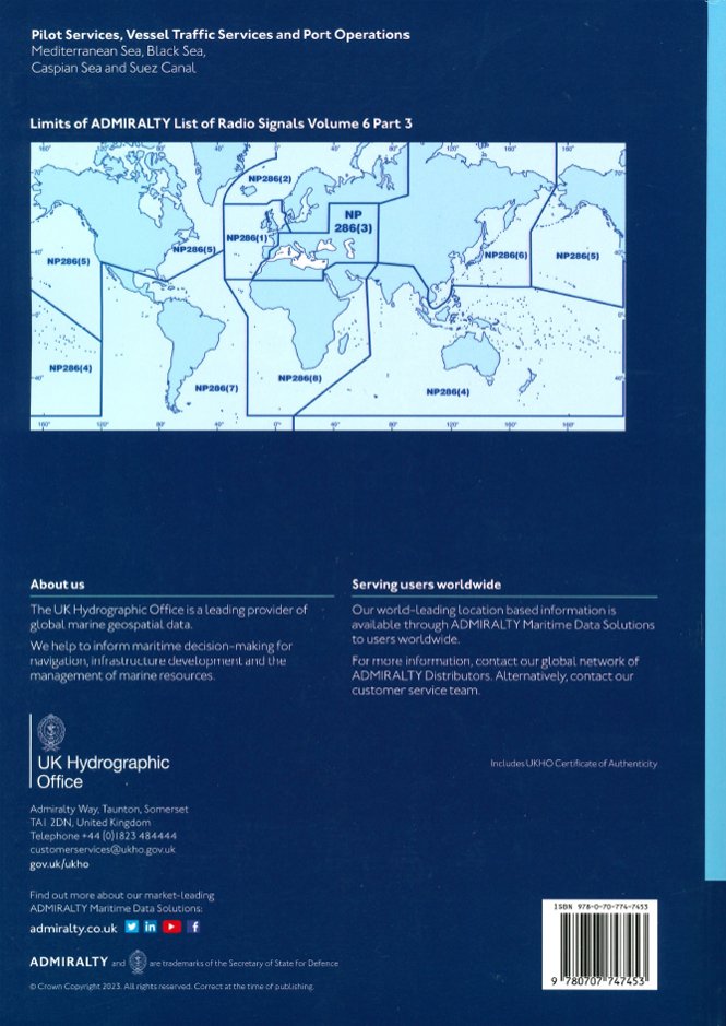 ADMIRALTY List of Radio Signals - NP286(3) Pilot Services, Vessel ...